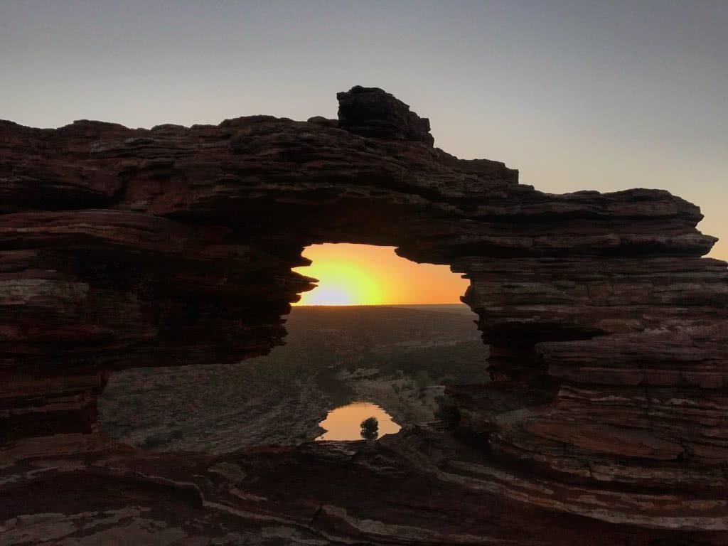 Sunrise At Nature's Window in Kalbarri National Park