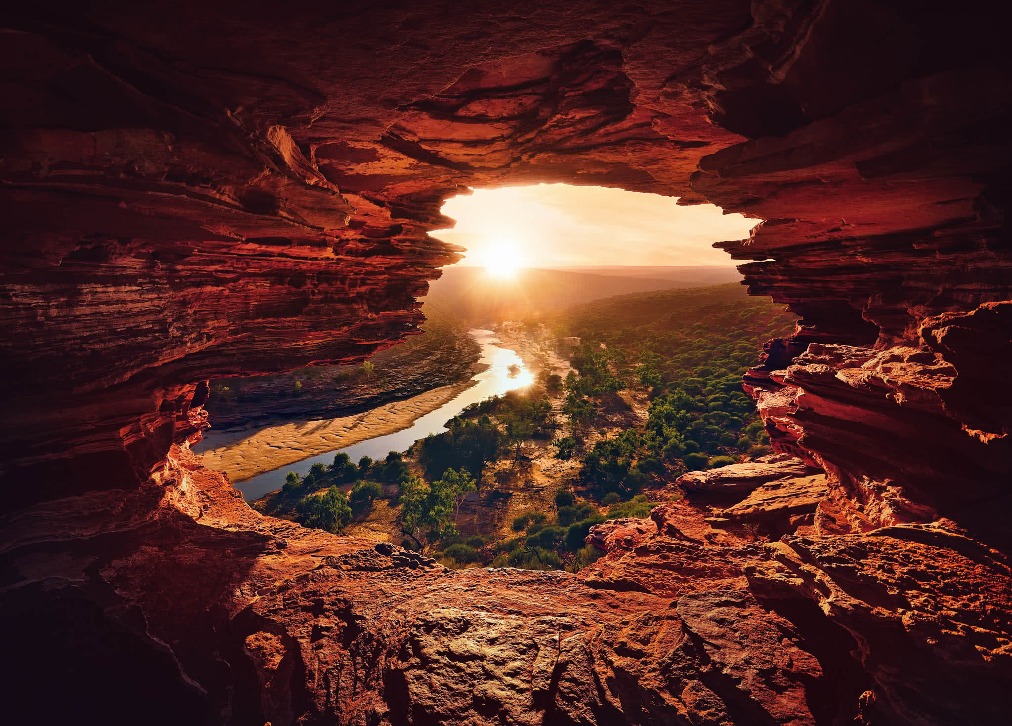 Sunrise At Nature's Window in Kalbarri National Park