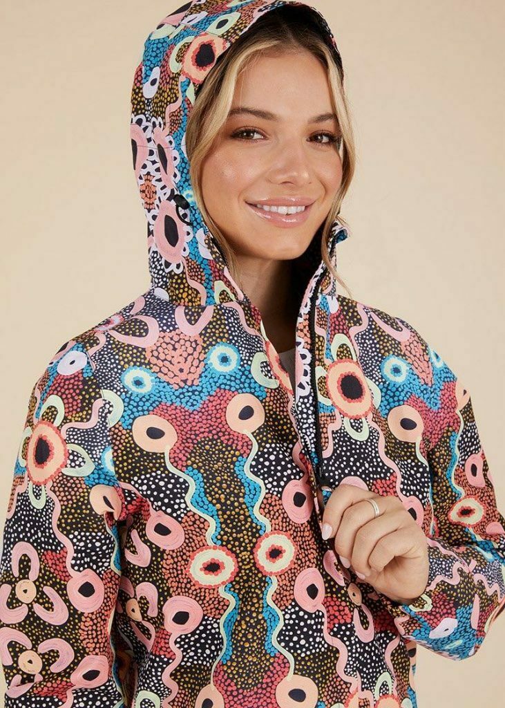 This Aboriginal Artwork Was Created Just For This Waterproof Jacket ...
