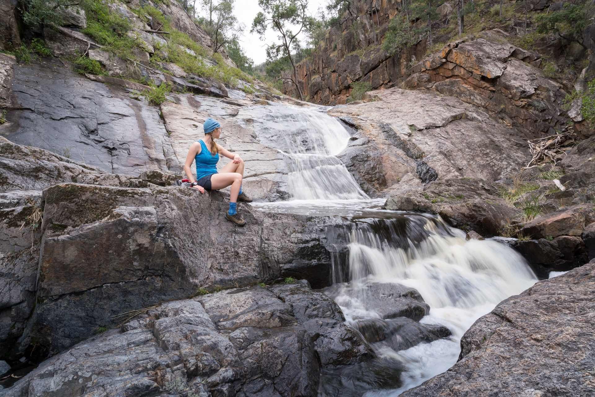 Rock Hopping to Split Rock Falls in Sundown National Park - We Are ...