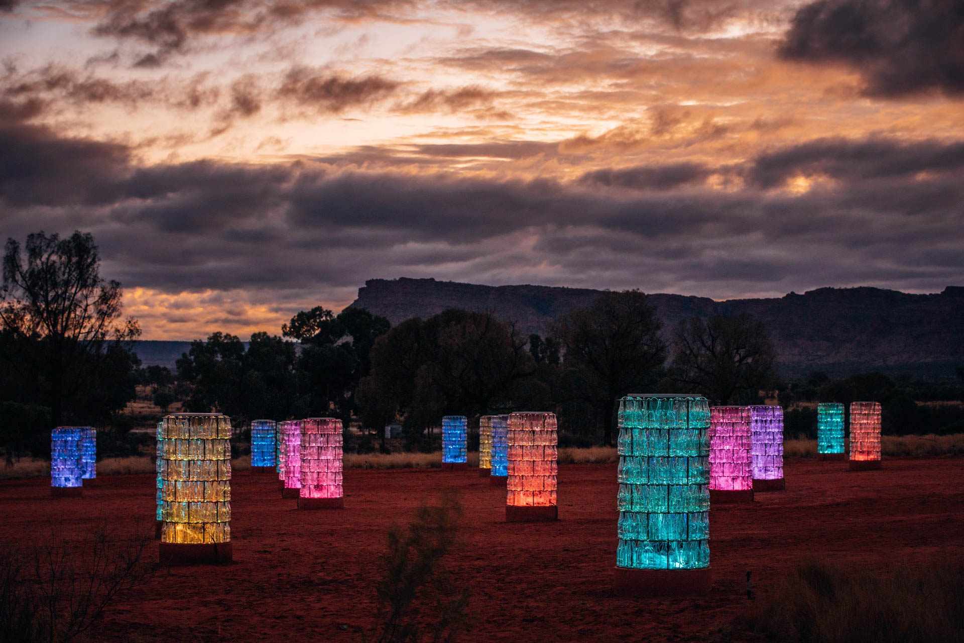 Light-Towers at Kings Canyon by Bruce Munroe - We Are Explorers